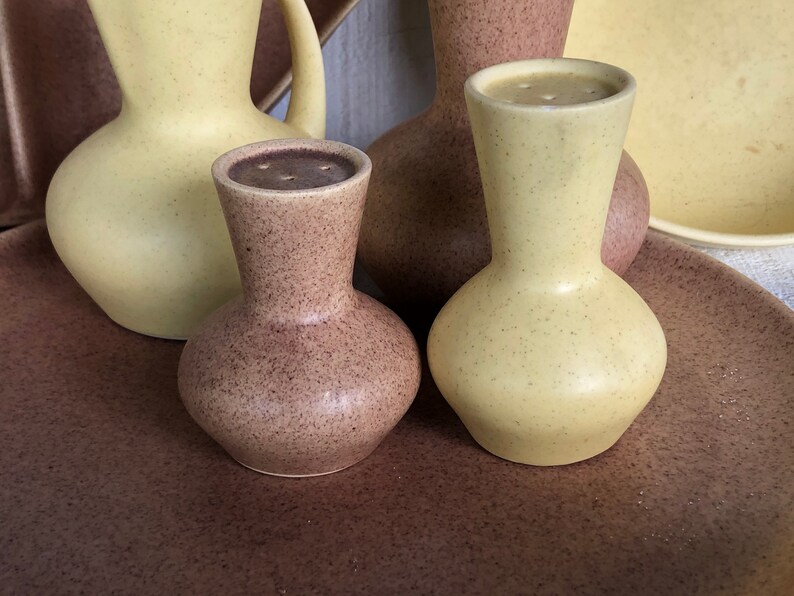 1950s California Cerama Stone Cocoa California Life Canary Yellow ...