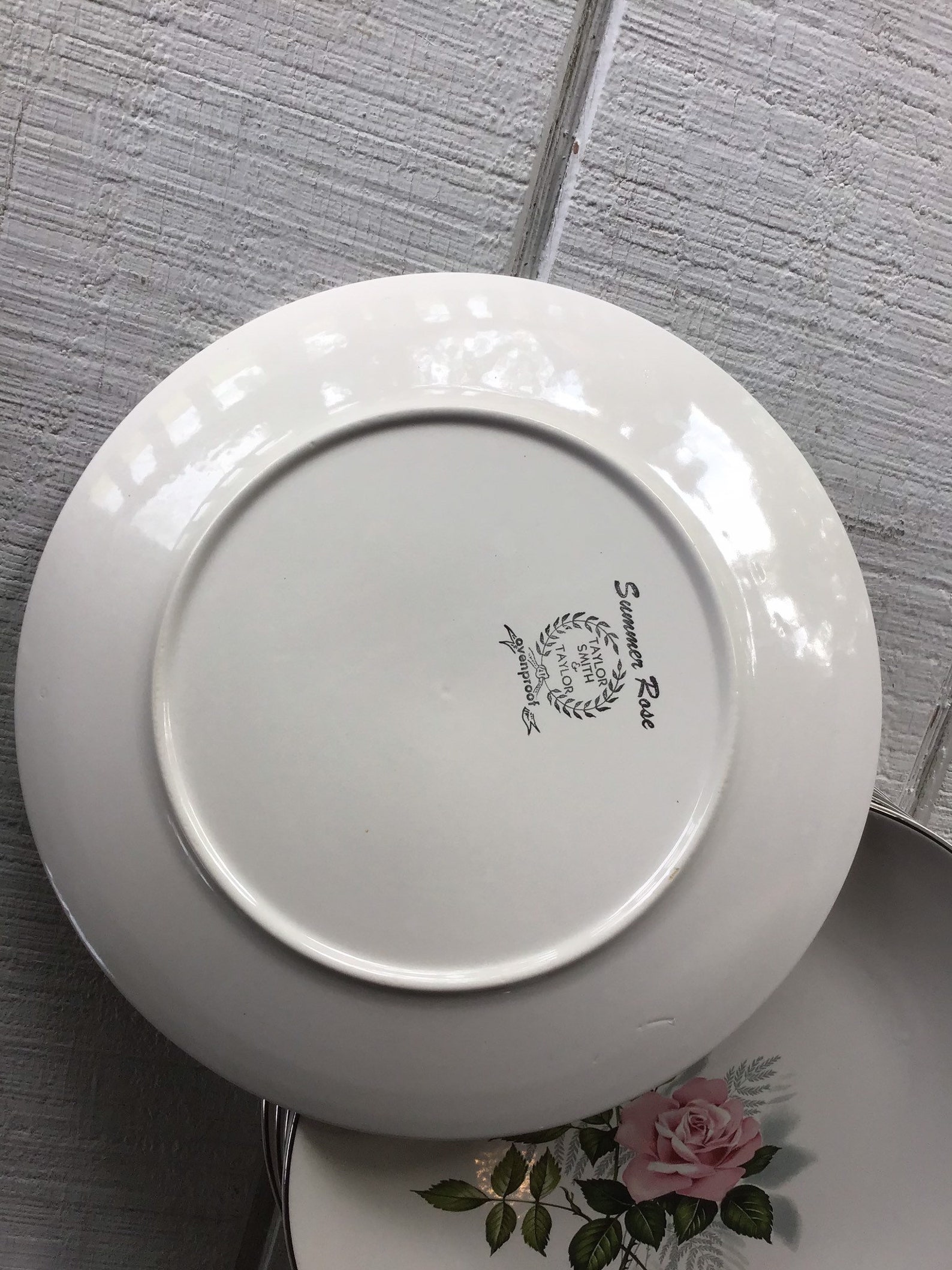 4 Summer Rose Gold Taylor Smith Taylor China Dinner Plate Mid - Etsy