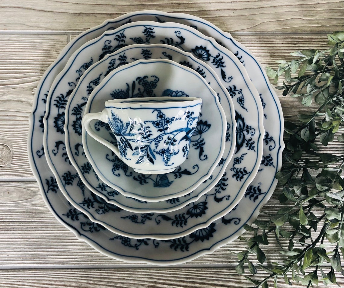 20 Pc Vintage Blue Danube Dinnerware Japan Blue Onion Dinner - Etsy