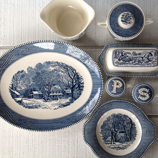 Currier And Ives Dishes