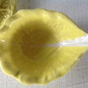 Vintage Yellow Cabbage Dishes, Vintage Pottery Dinnerware, Retro Secla ...