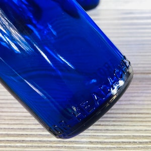8 Vintage Blue Bottle Phillips Milk of Magnesia Bottle Pharmaceutical ...