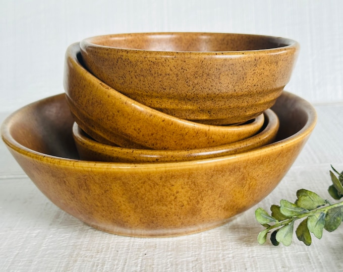 MONMOUTH Pottery Brown Mojave Stoneware Bowl Western Stoneware 9 ...