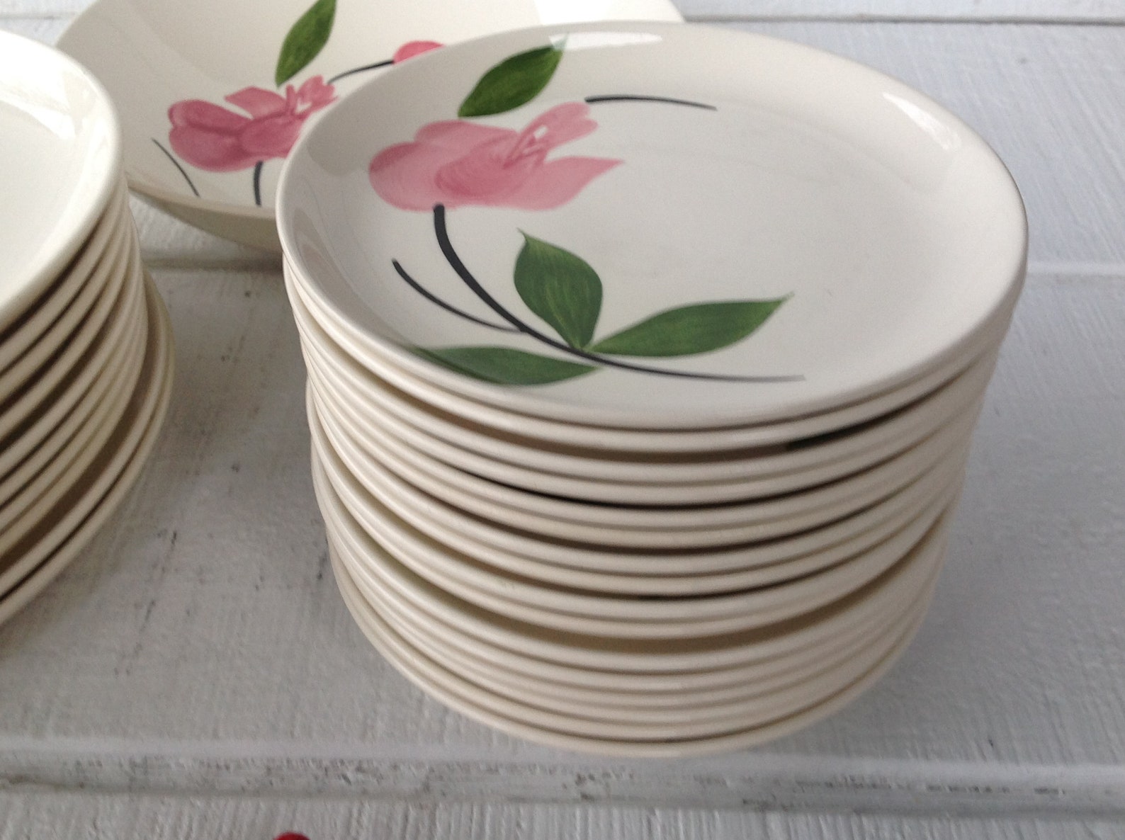 Vintage 1950s Handpainted Floral China Stetson Dinnerware - Etsy