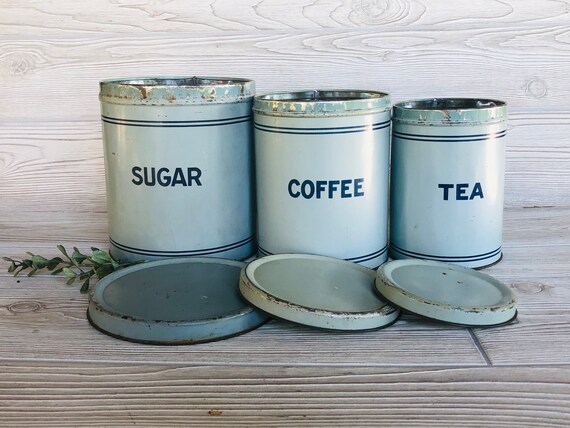 Antique Metal Canisters