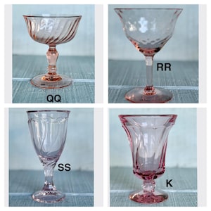 Vintage Pink Glass Collection Choose Your Own Set 66 Patterns Available ...