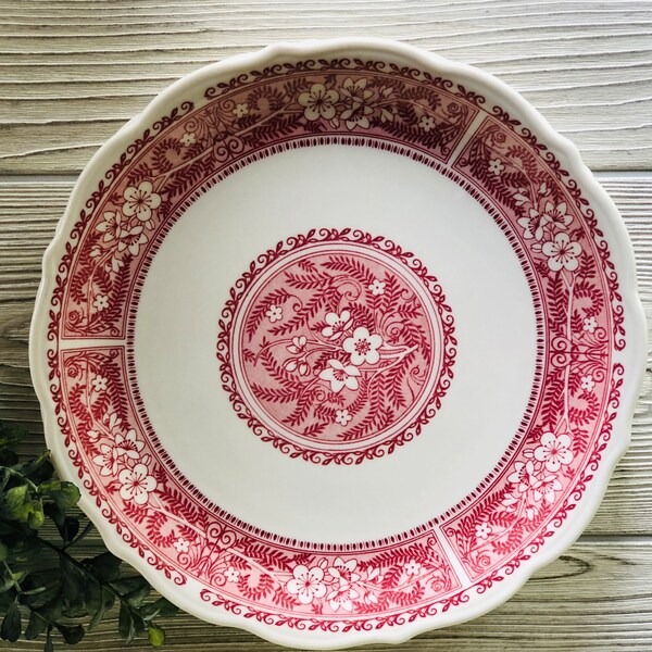 Red Transfer Ware - Etsy
