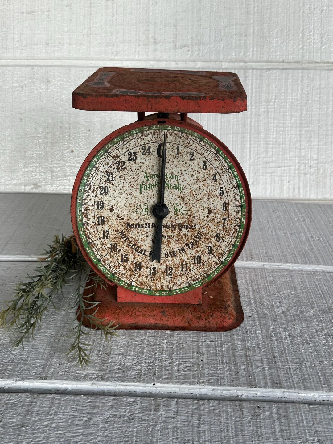 RUSTIC American Family 25 LB Kitchen Scale French Country Kitchen ...