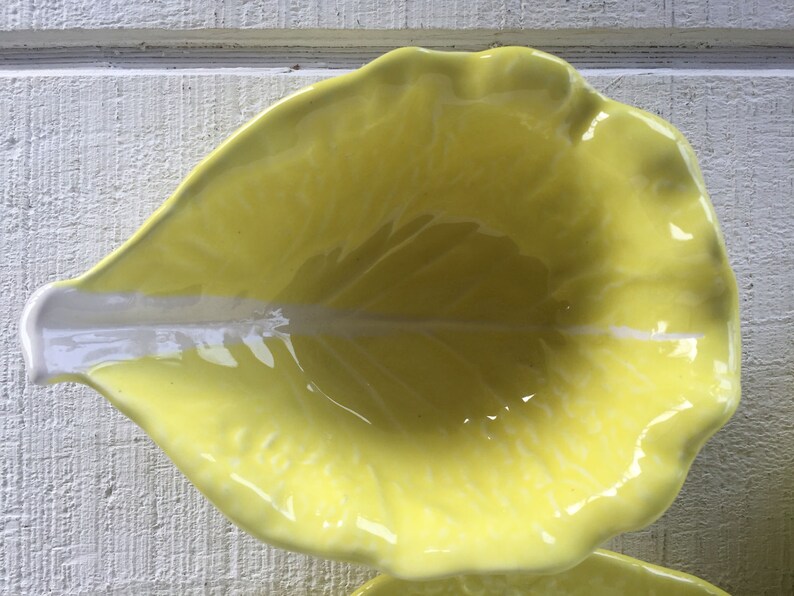 Vintage yellow Cabbage Dishes vintage pottery dinnerware | Etsy