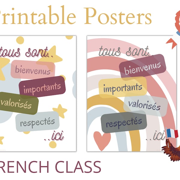 French Posters for Classroom - Etsy