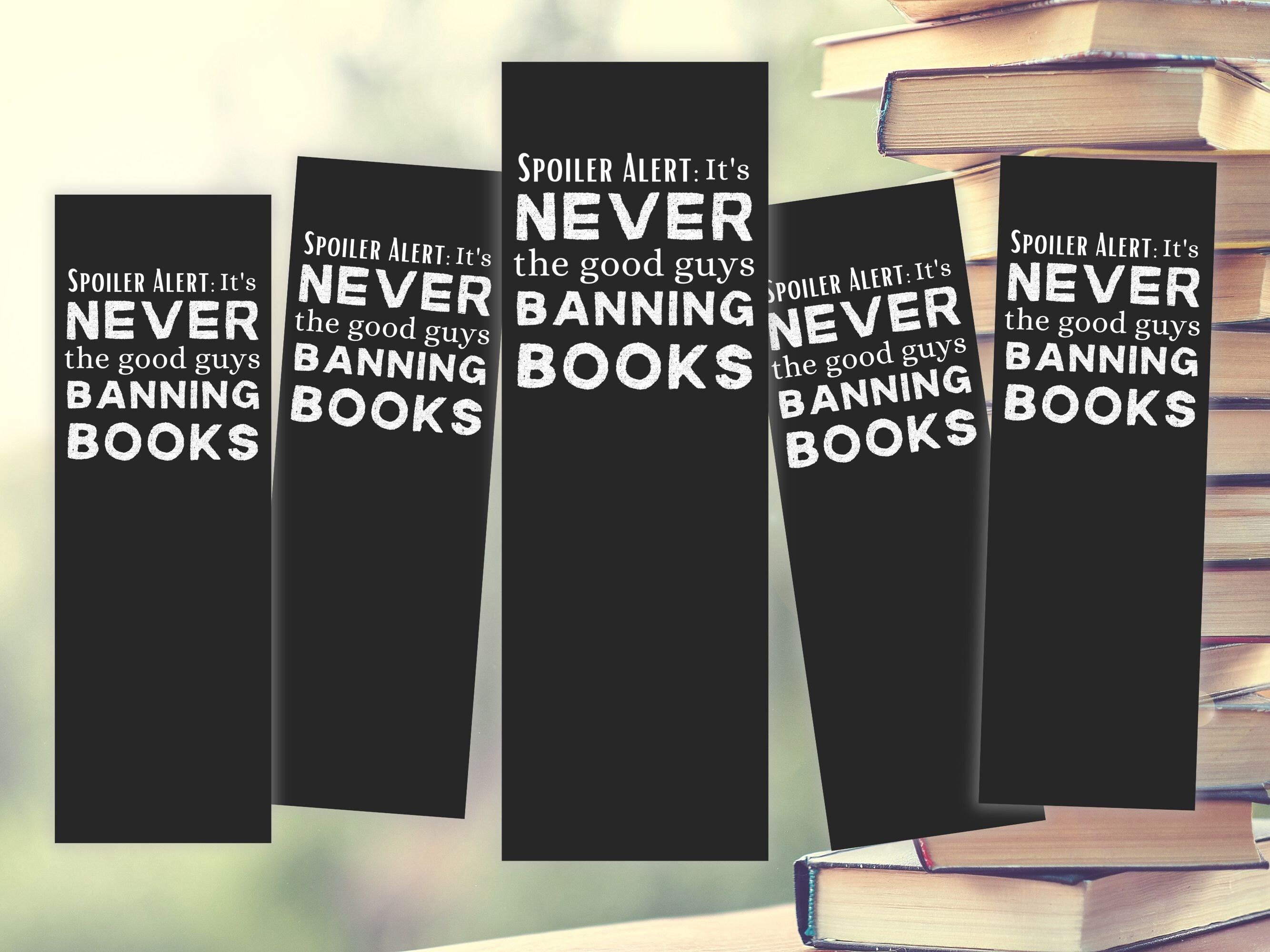 Printable Bookmarks, Freedom to Read Activism, Digital Download JPG ...