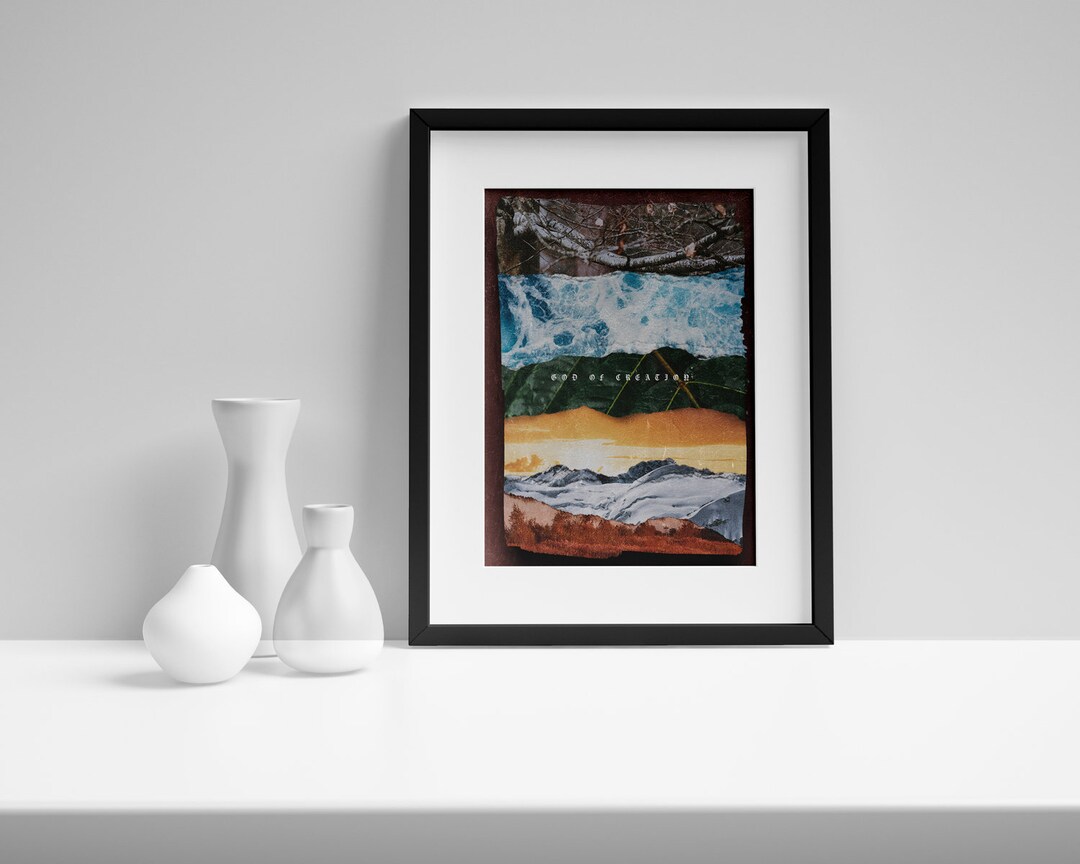 God of Creation Collage Digital Print Yourself Wall Art - Etsy