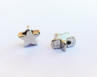 Small silver stars | Etsy