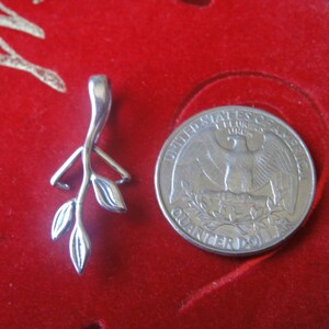 925 Sterling Silver Large Leaf Bail, Silver Branch Bail,large Bail,leaf ...