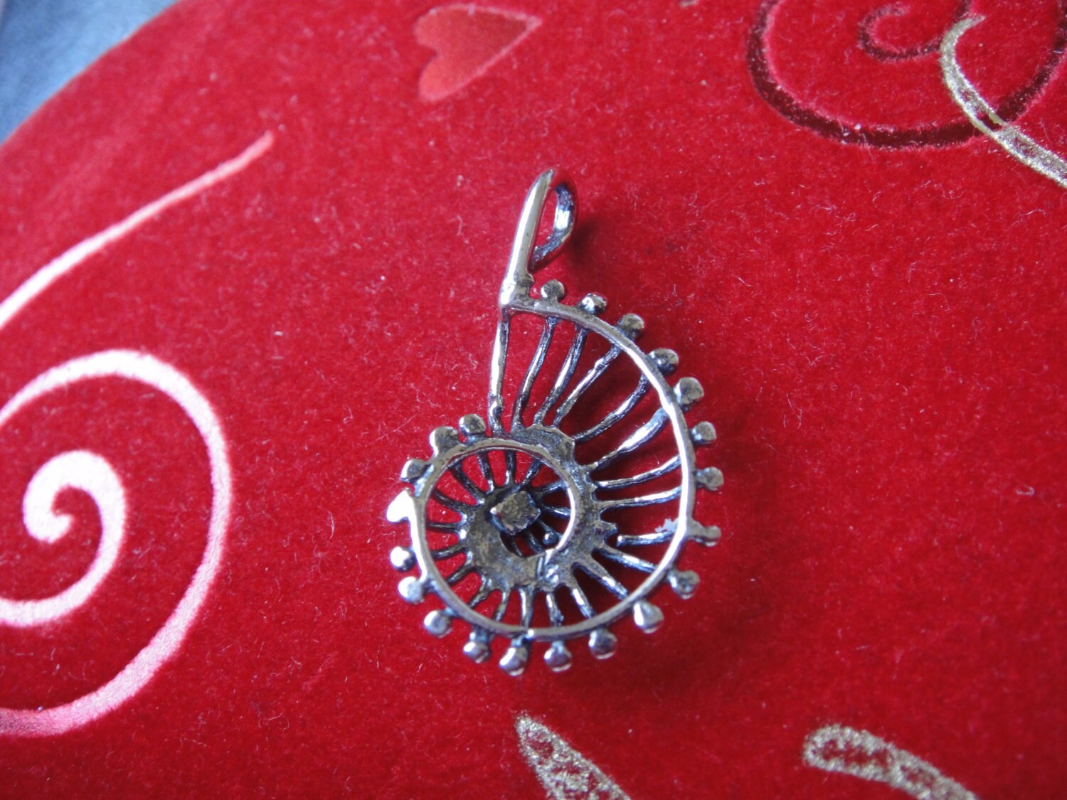 925 Sterling Silver Oxidized Large Sea Shell Silver Sea - Etsy