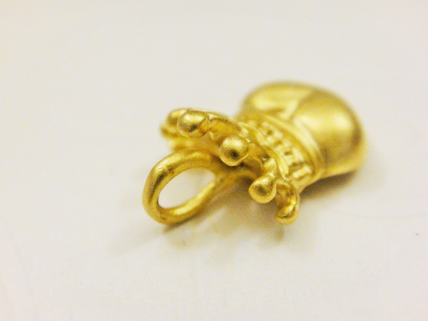 Vermeil, 18k Gold Over 925 Sterling Silver Irish Claddagh Crown Heart ...