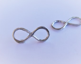 Teeny Tiny Infinity Link Sterling Silver Infinity Charm - Etsy