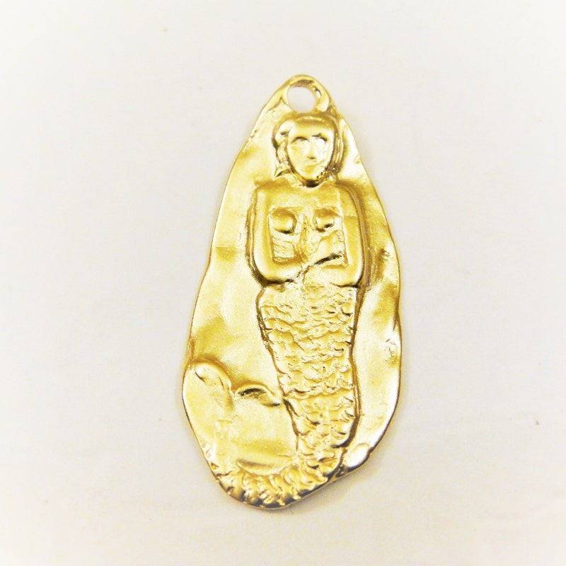 Sterling Silver Mermaid Charm - Etsy