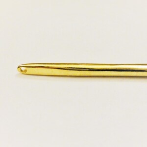 Vermeil, 18k Gold Over 925 Sterling Silver Extra Long Needle Charm Long ...