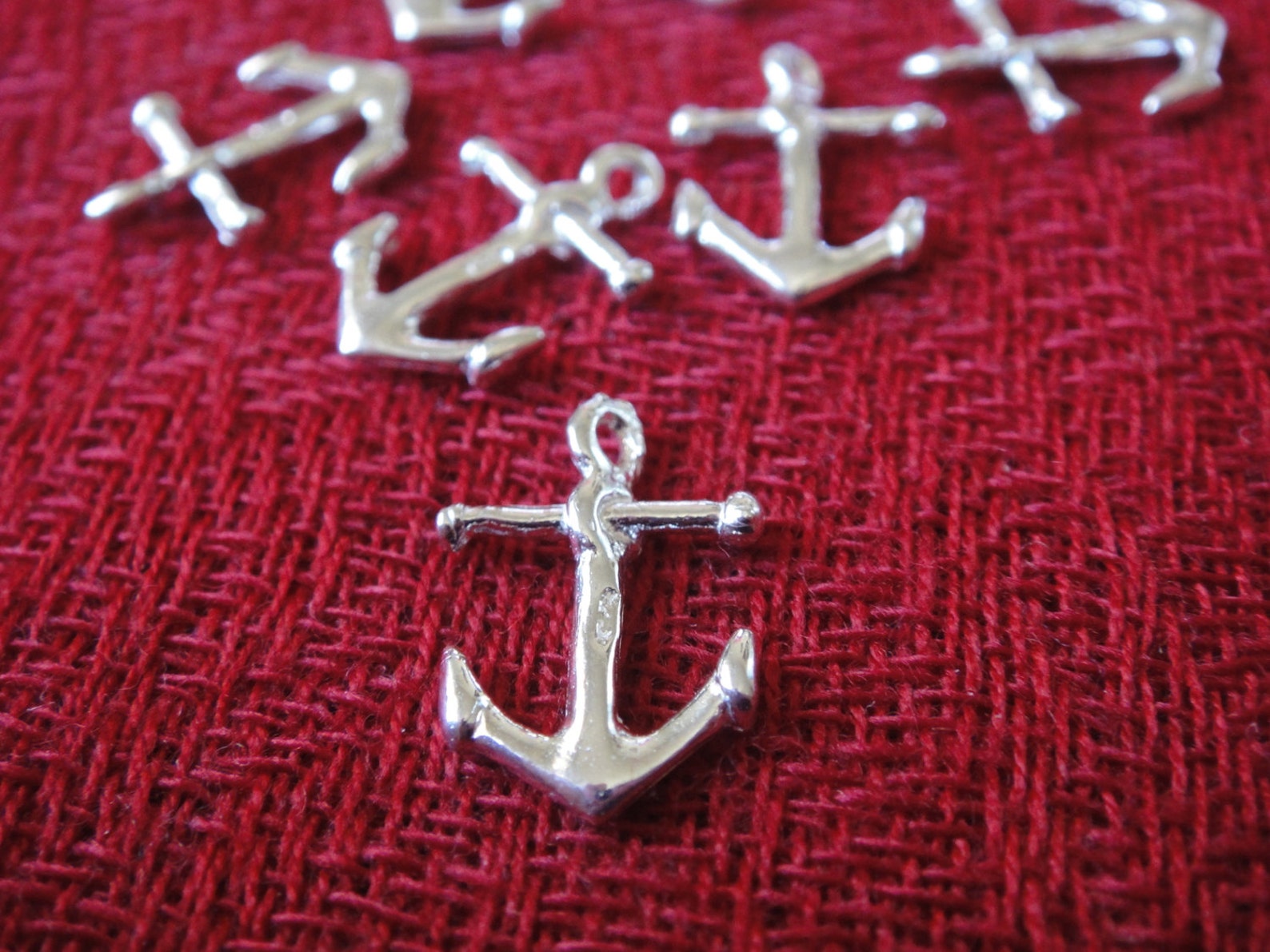 925 Sterling Silver Anchor Charm Anchor Charm 1 Pc. Shiny | Etsy