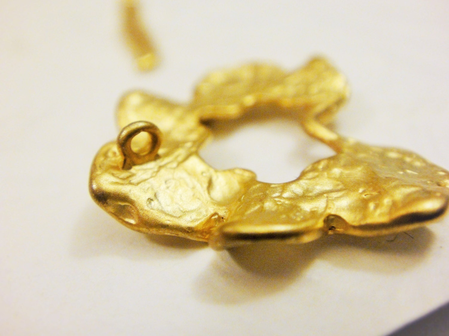 Vermeil 18k gold over 925 sterling silver leaf clasp | Etsy