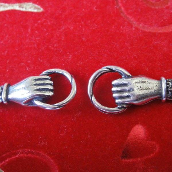 Silver Hand Charm - Etsy