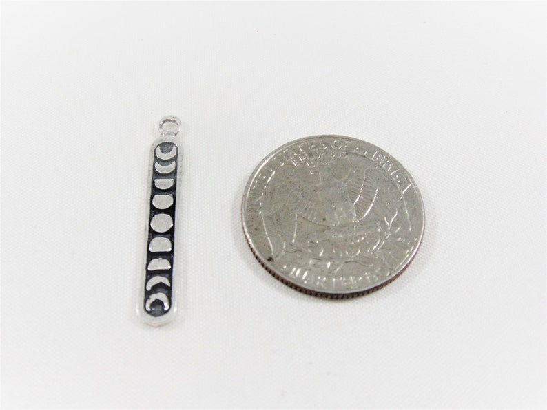 925 Sterling Silver Moon Phases Charm Phases of the Moon 925 | Etsy