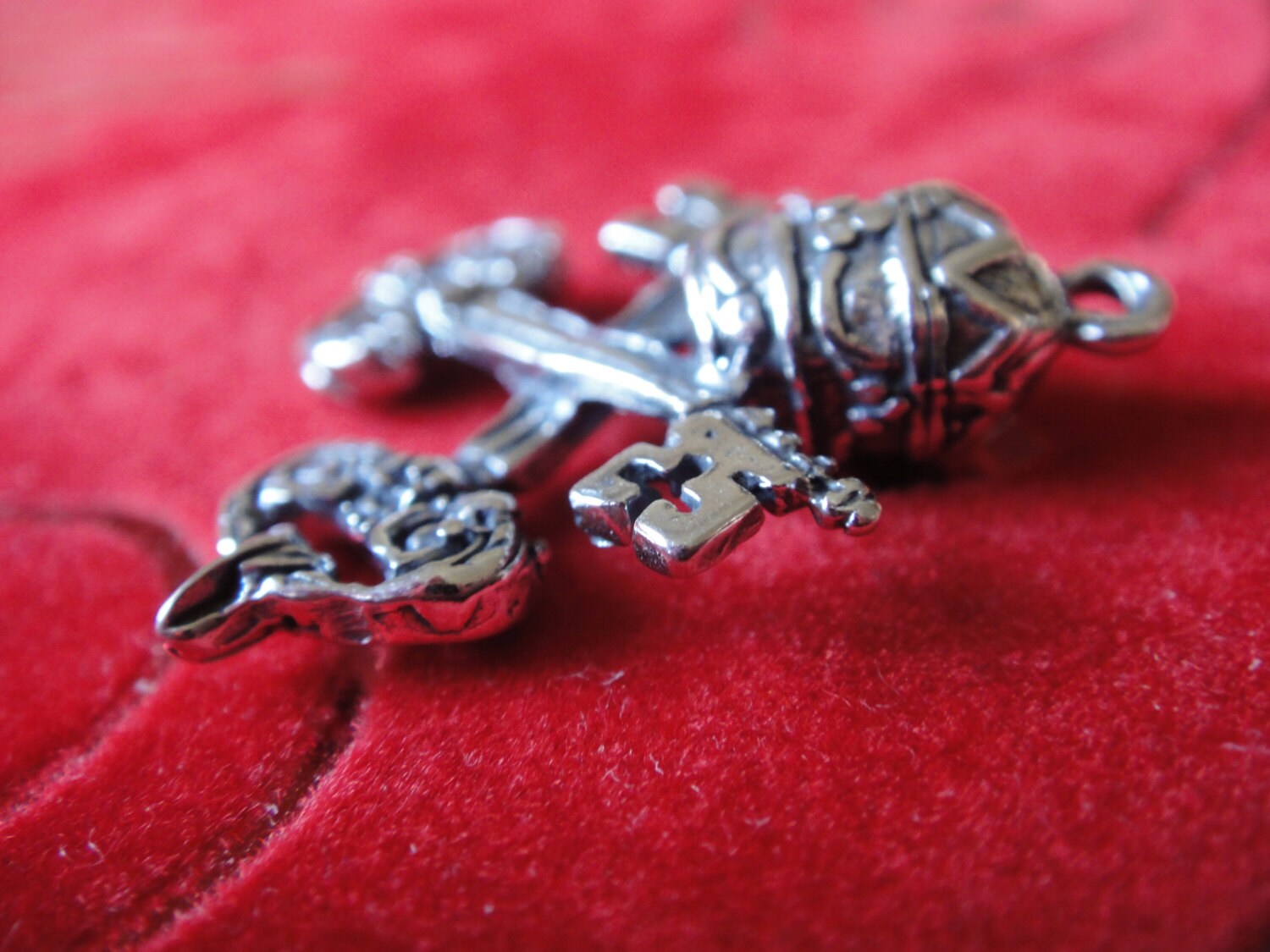 925 Sterling Silver Crown With Keys Silver Crown and Keys - Etsy