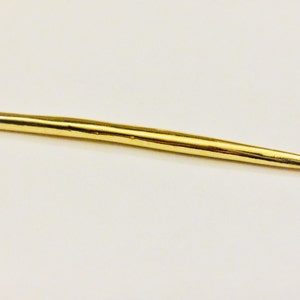 Vermeil, 18k Gold Over 925 Sterling Silver Extra Long Needle Charm Long ...