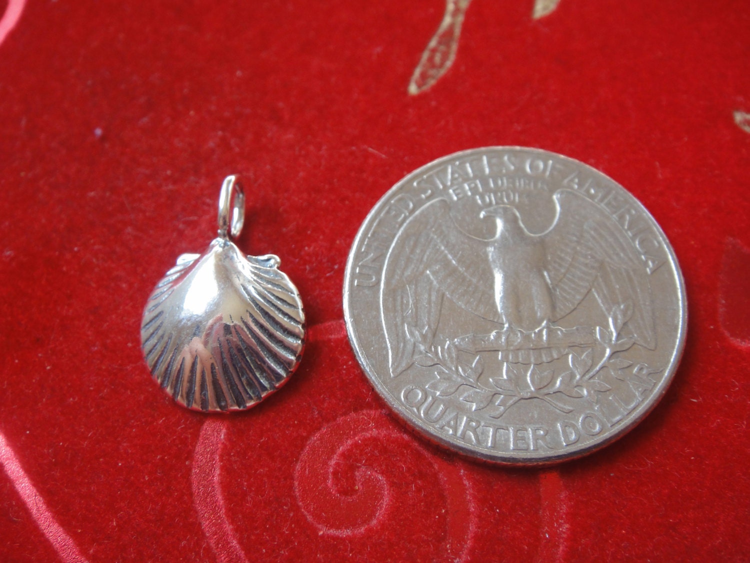 925 Sterling Silver Oxidized Sea Shell, Silver Sea Shell, Sea Shell ...