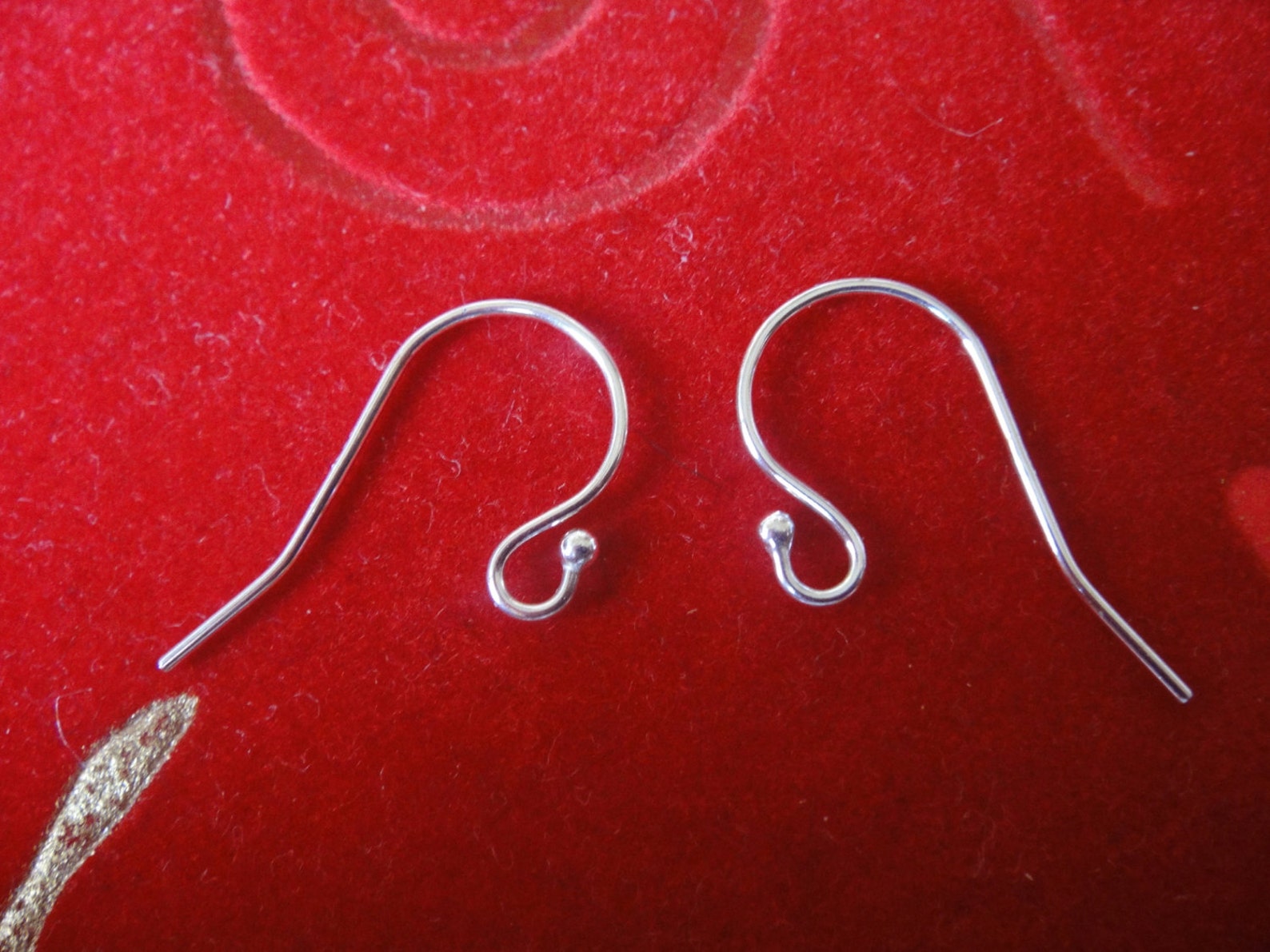 10 Pc. 925 Sterling Silver Ball Ear Wires 5 Pair Earwires, Hooks Style ...