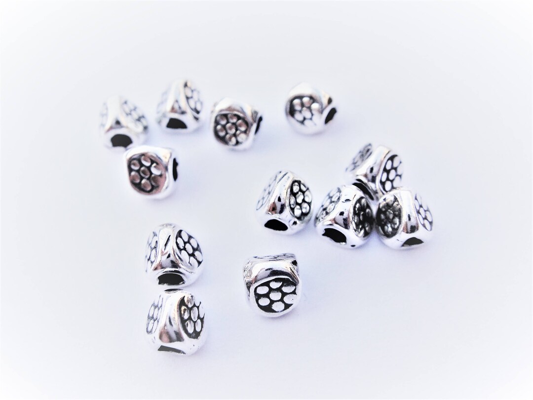 5pc, 925 Sterling Silver Teeny Tiny Nuggets Beads, Dainty Little ...