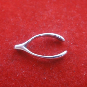 925 Sterling Silver Oxidized Wish Bone Connector, Silver Wish Bone ...