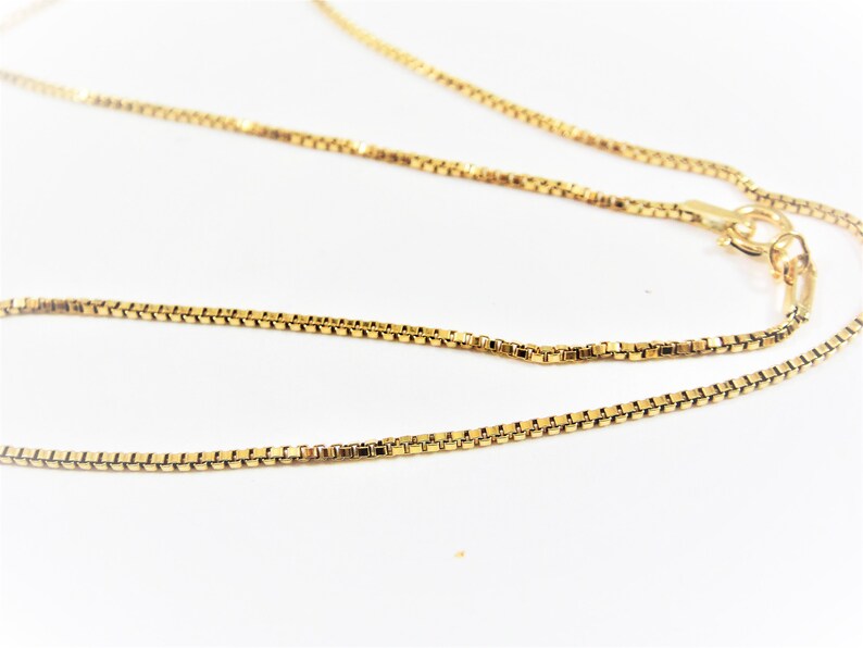 Gold Filled Box Chain, Gold Filled 1mm Box Chain, Gold Chain, Chain ...