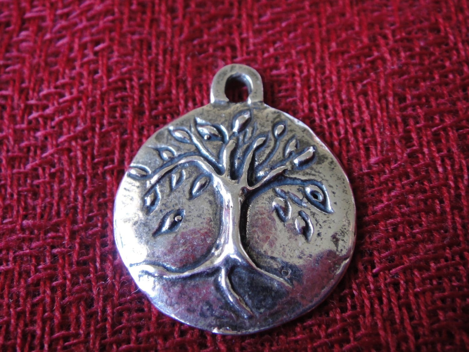 925 Sterling Silver Oxidized Tree of Life Charm, Tree of Life Charm or ...