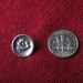925 Oxidized Sterling Silver Button With Flower 1 Pc. - Etsy