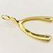 Vermeil, 18k Gold Over 925 Sterling Silver Large Wishbone, Large ...