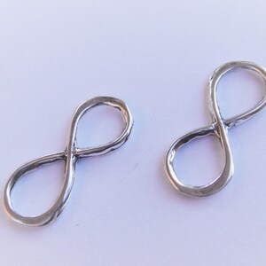 925 Sterling Silver Infinity Charm, Silver Infinity Infinity Pendant ...
