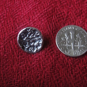 925 Sterling Silver Oxidized Button 1 Pc., Silver Bird Button, Button ...