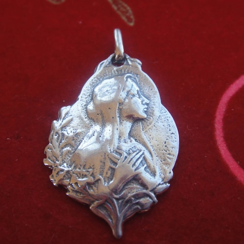 925 Sterling Silver Virgin Mary Medal Pendant With Virgin | Etsy
