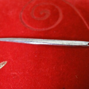 925 Sterling Silver Skinny Needle Charm - Long and Thin Dagger Spear ...