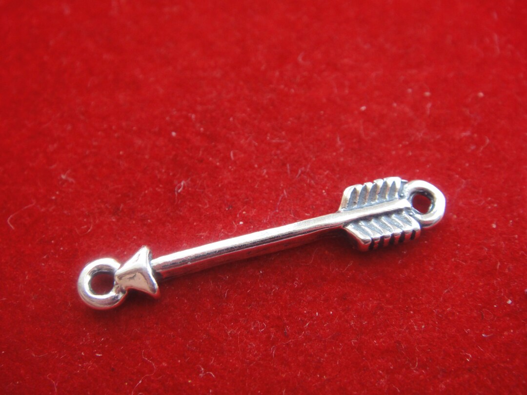 925 Sterling Silver Oxidized Arrow Connector, Silver Arrow, Arrow ...