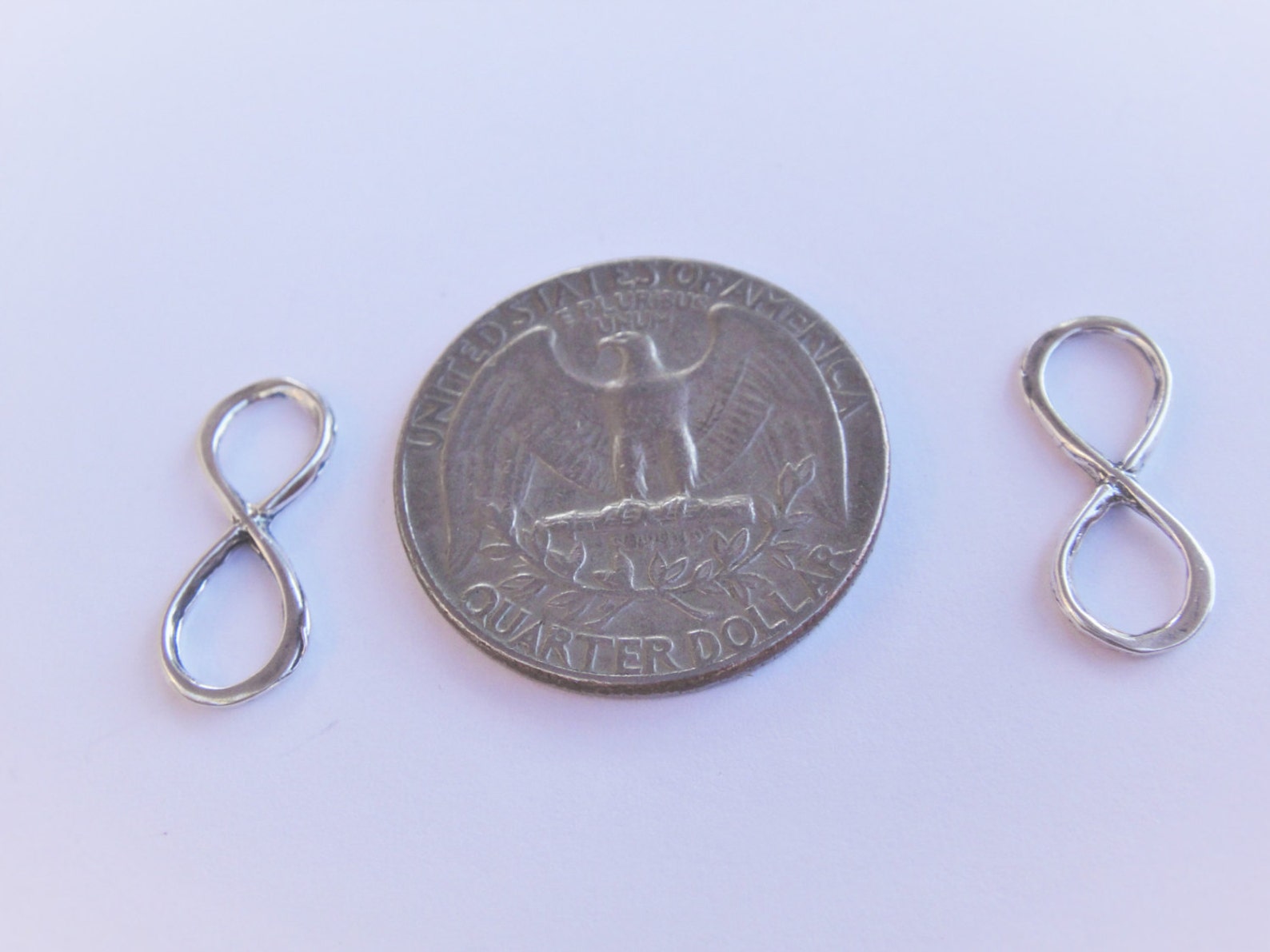 925 Sterling Silver Infinity Charm, Silver Infinity Infinity Pendant ...