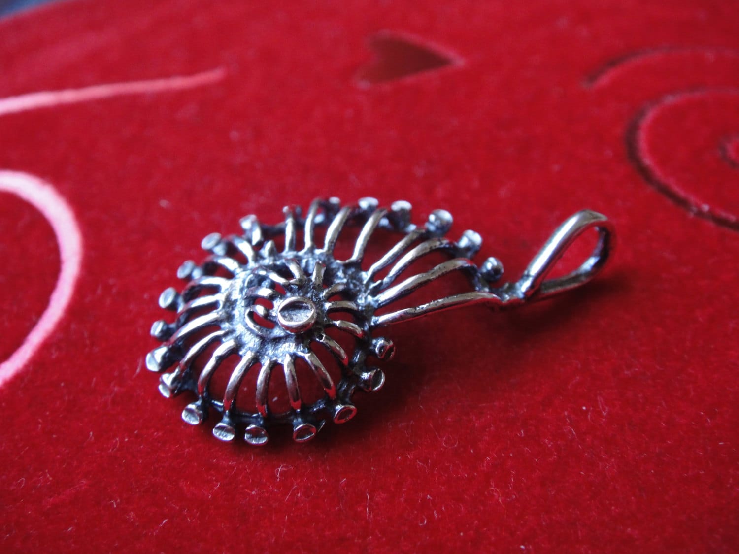 925 Sterling Silver Oxidized Large Sea Shell Silver Sea - Etsy