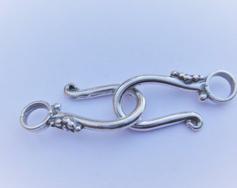 Sterling Silver S Clasp 925 Stering Silver Hook Clasps - Etsy