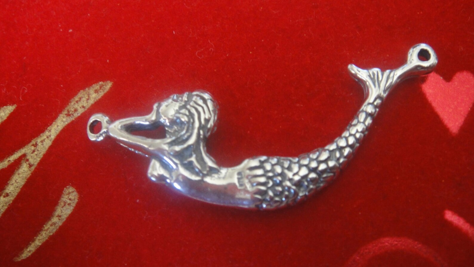 925 Sterling Silver Oxidized Mermaid Charm, Pendant, Mermaid Charm ...