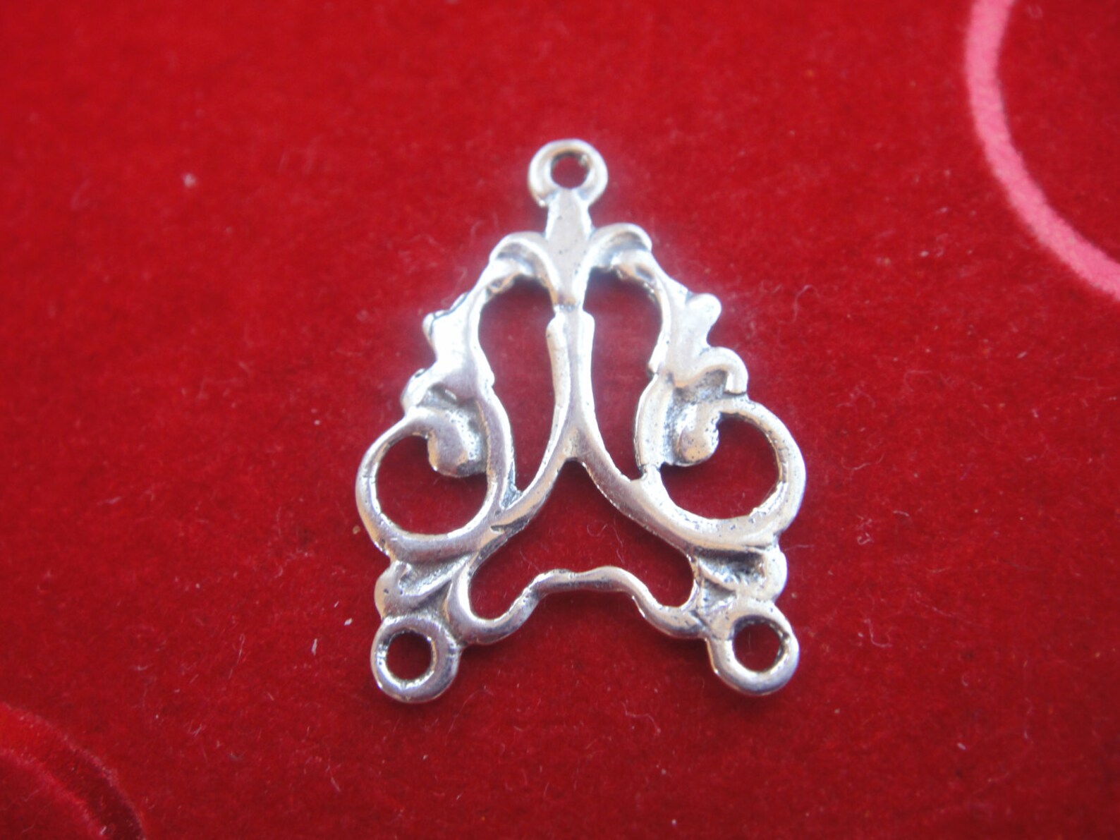 925 Sterling Silver Oxidized Connector, Silver Connector, Chandalier ...