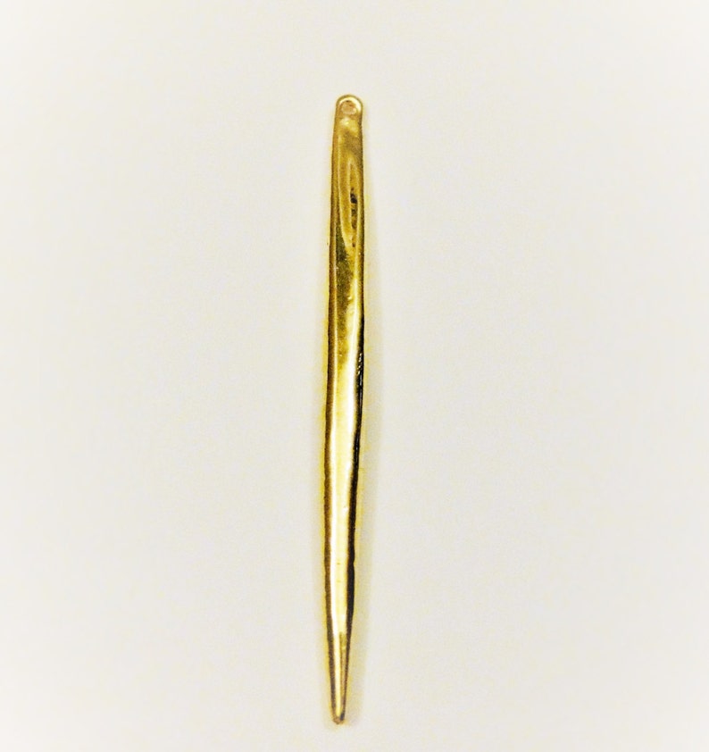 Vermeil 18k Gold Over 925 Sterling Silver Skinny Needle Charm - Etsy