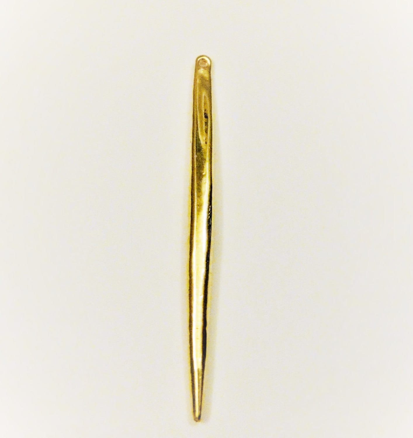 Vermeil 18k Gold Over 925 Sterling Silver Skinny Needle Charm - Etsy
