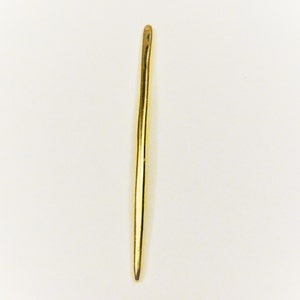 Vermeil, 18k Gold Over 925 Sterling Silver Extra Long Needle Charm Long ...